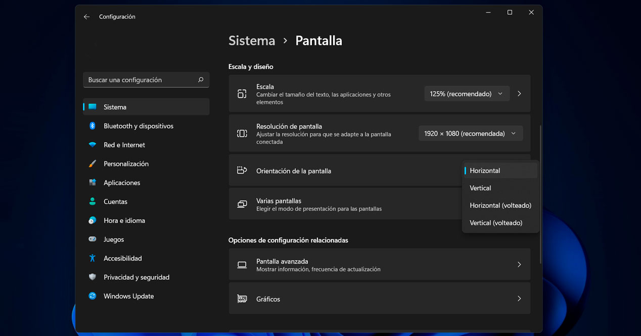 Cómo girar y rotar la pantalla en Windows 10 | Finetwork